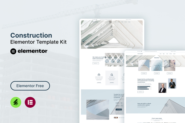 FourWall - Construction Elementor Template Kit | Graphicfort